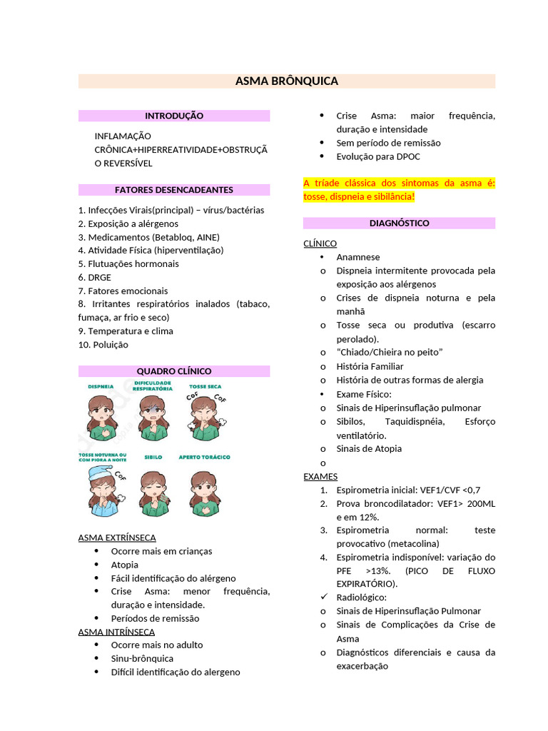 ASMA (1) | PDF | Asma | Especialidades médicas