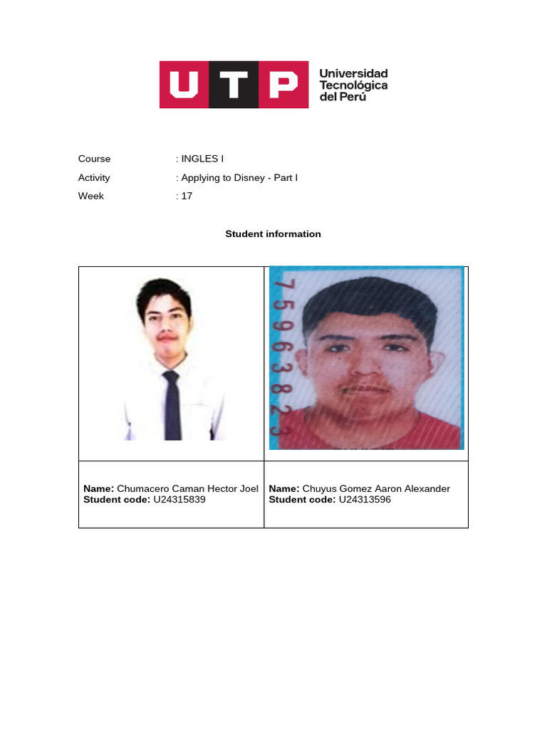 Examen Final Parte I INLGES I | PDF