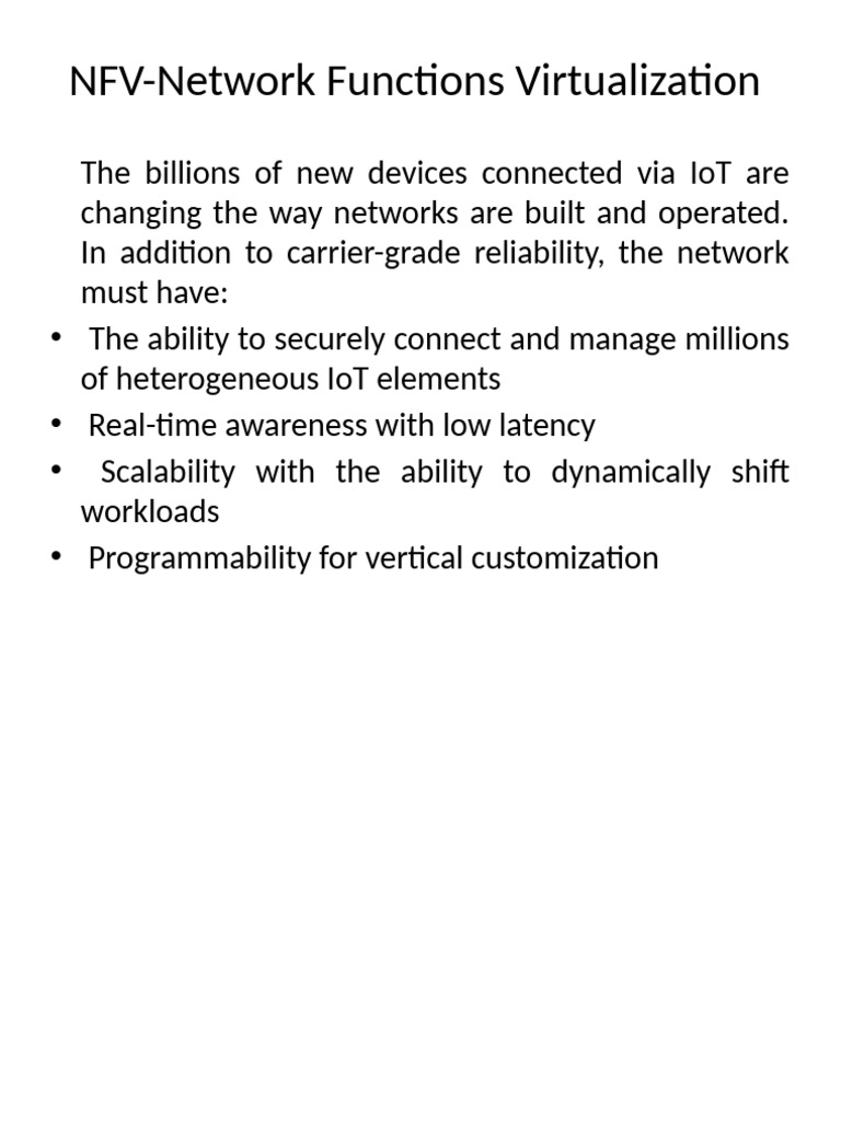 NFV-Network Functions Virtualization | PDF | Computer Network ...