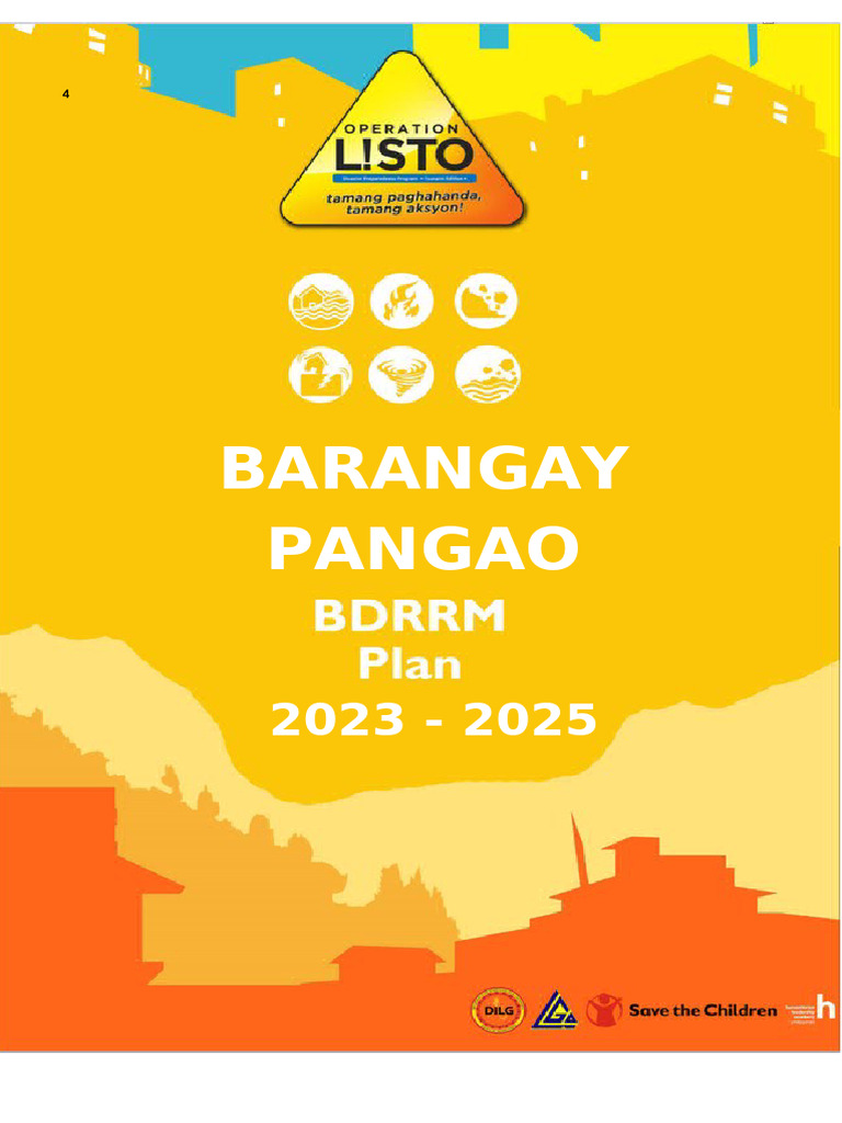 BDRRM PLAN 2023-2025 .. P. ULAN | PDF