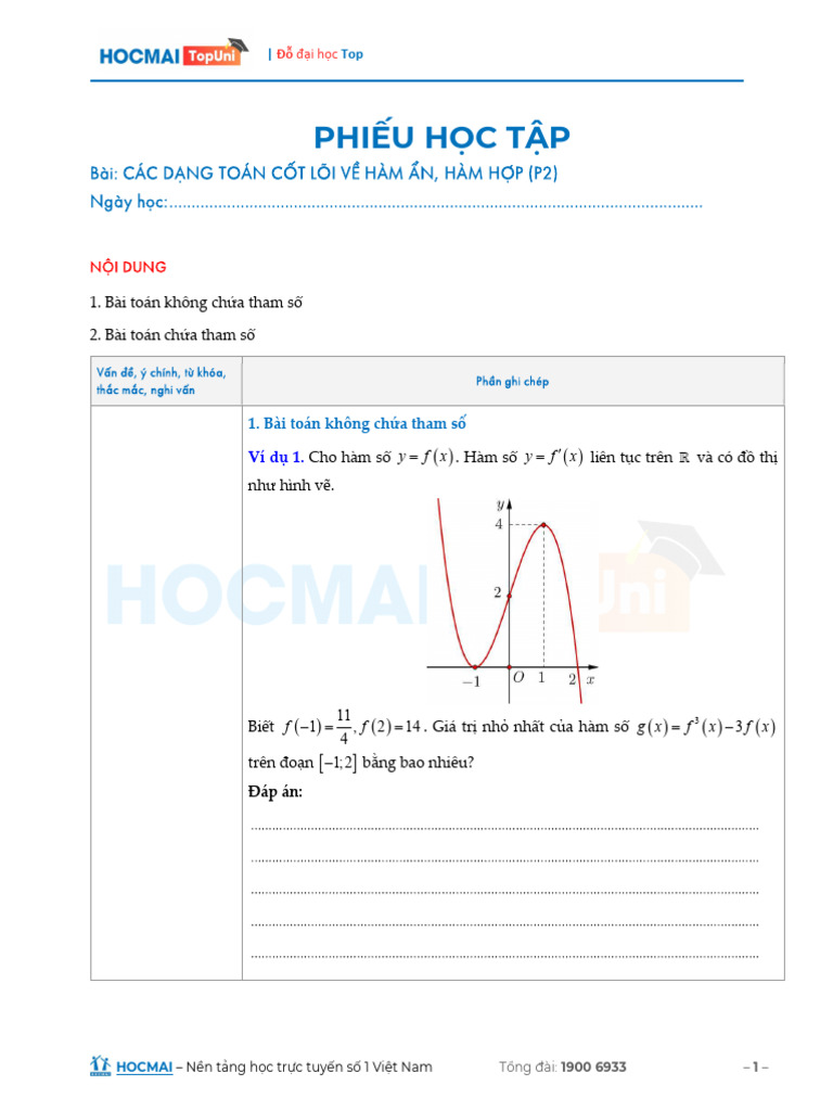 Cac Dang Toan Cot Loi Ve Ham Hop Ham An P2 PHT | PDF