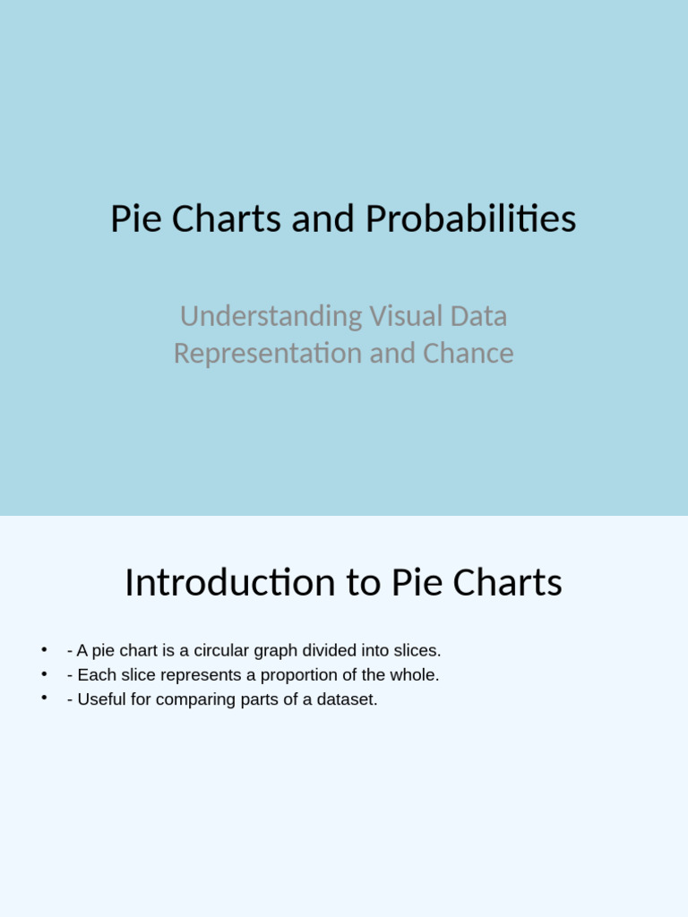 Pie Charts and Probabilities | PDF