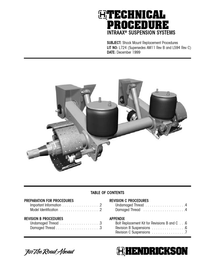 Intraax Shock Mount Replacement Procedures | PDF | Nut (Hardware) | Screw