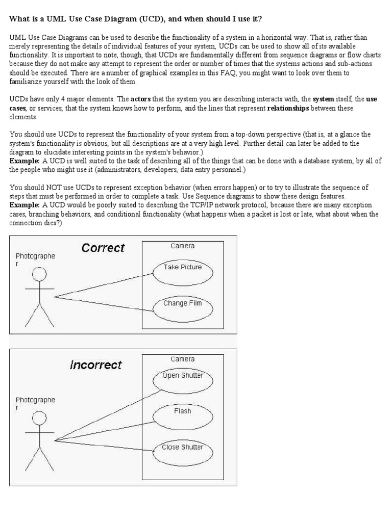 What Is A UML Use Case Diagram (UCD), and When Should I Use It? | PDF ...