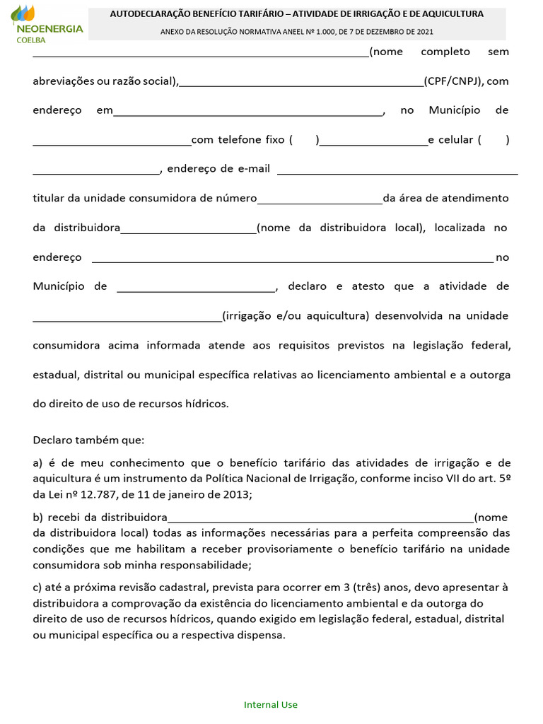 Formulario de Autodeclaracao Ir | PDF