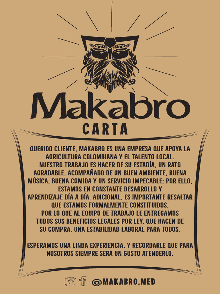 Carta Makabro Bello Nueva | PDF