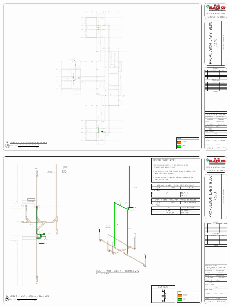 Propulsion Lab 7370 - Plumbing-Vent Shop Drawing - Ja - 18032025 | PDF ...