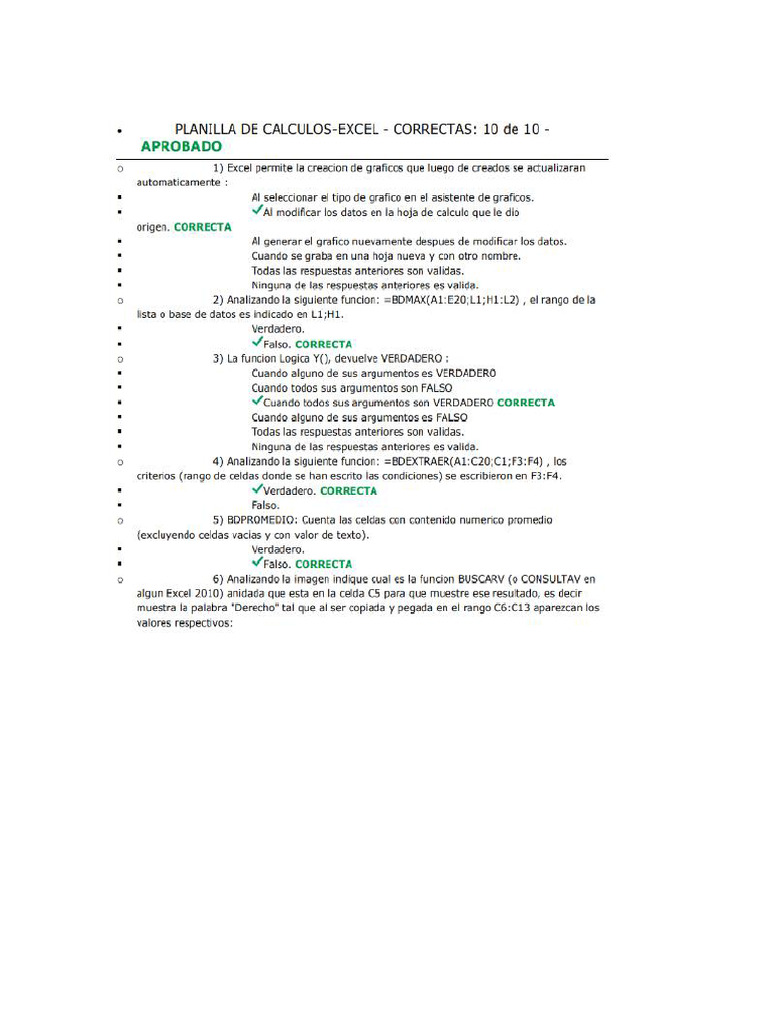 Multiple Choice Excel | PDF