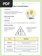 Ohm's Law Practice Problems | PDF