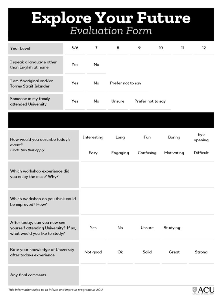 EYF Evaluation Form FINAL | PDF