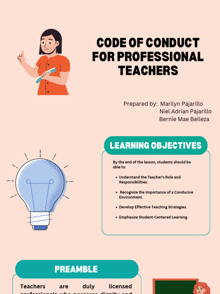 Code-Of-Conduct | PDF | Teachers