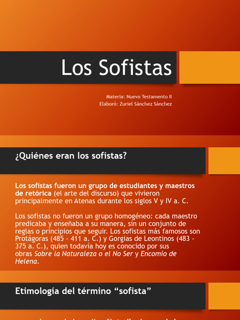 Historia y características de los sofistas | PDF | Filosofía antigua ...