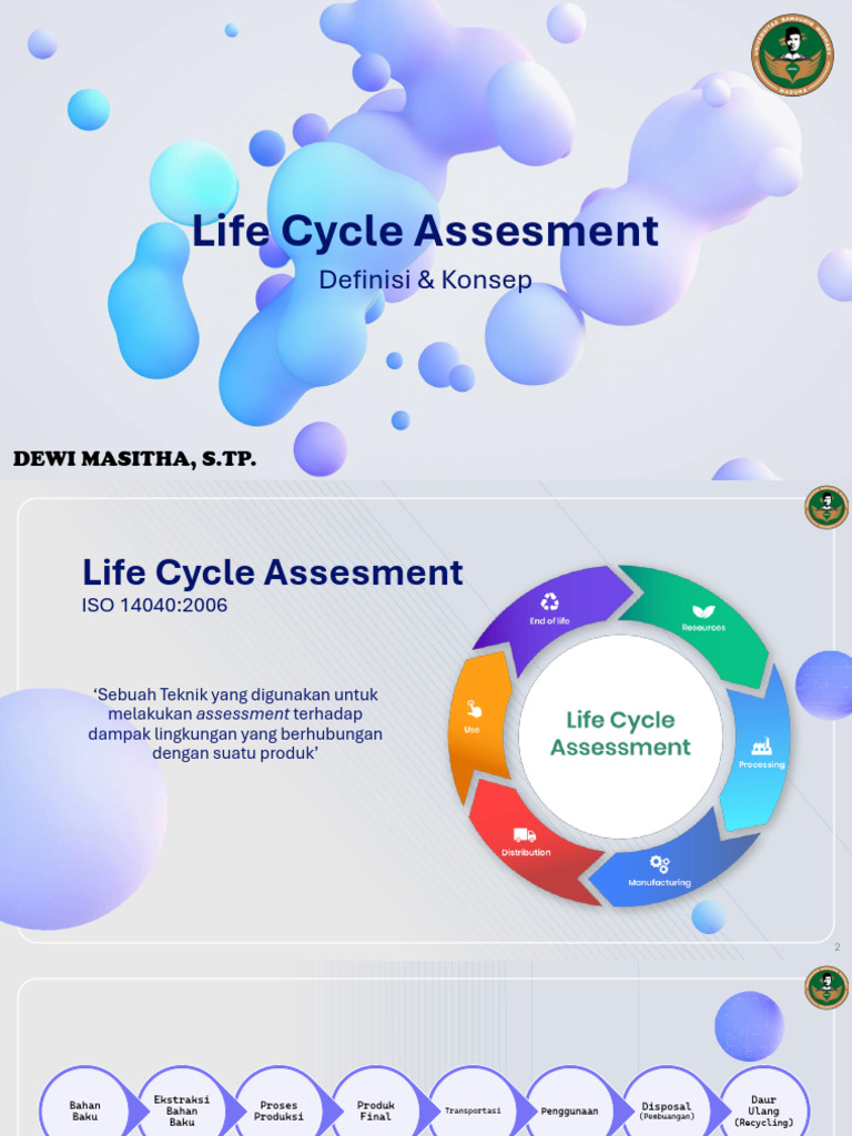 Pert. 6 - Life Cycle Assesment | PDF