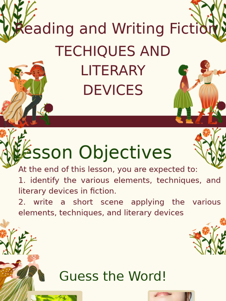 Creative Writing Lesson 4 | PDF | Plot (Narrative) | Irony
