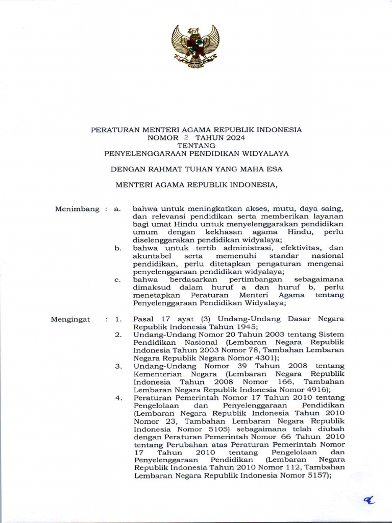 PMA No. 2 Tahun 2024 | PDF