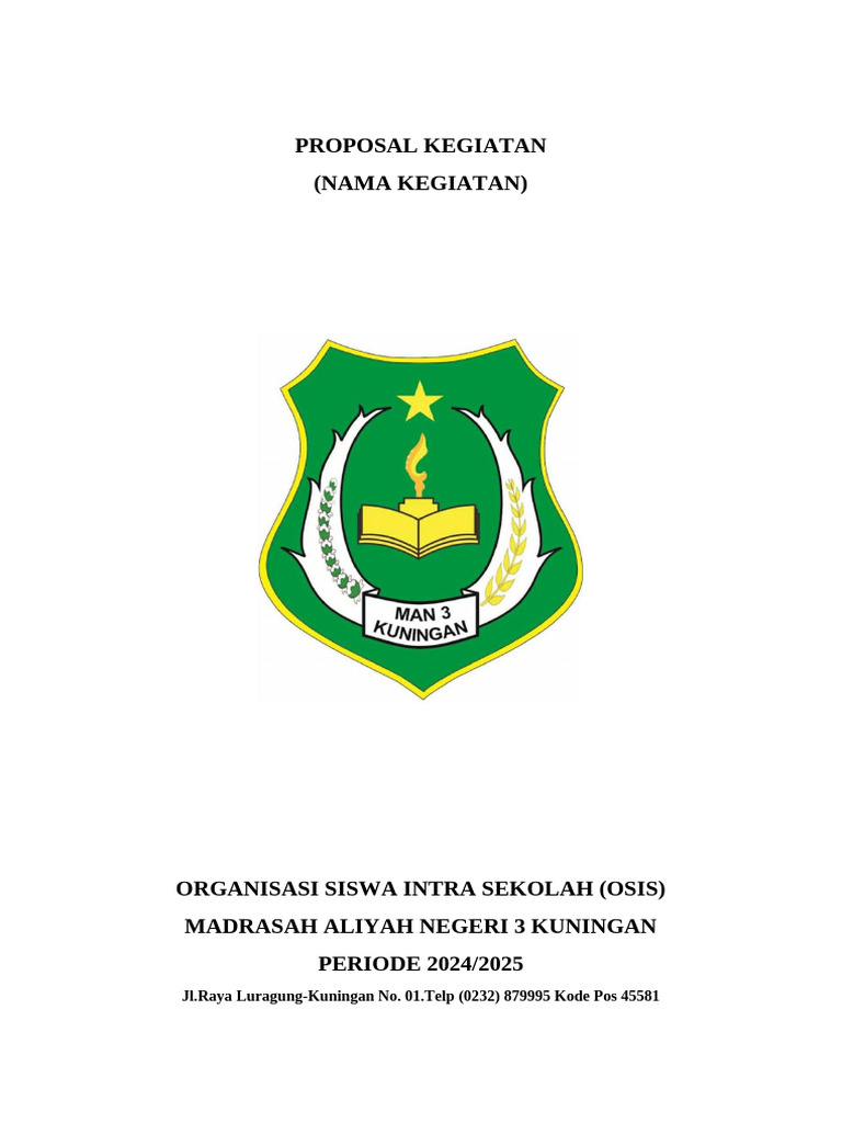 Template Proposal Osis | PDF