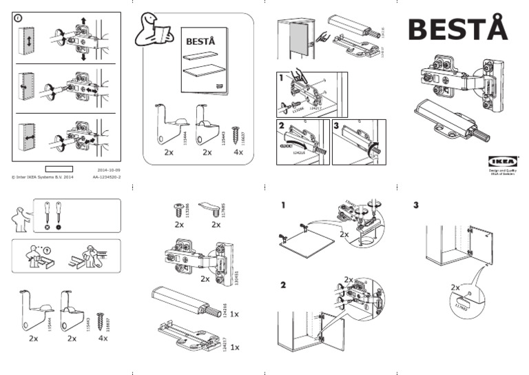 Besta Soft Closing Push Open Hinge AA 1234520 2 2 | PDF