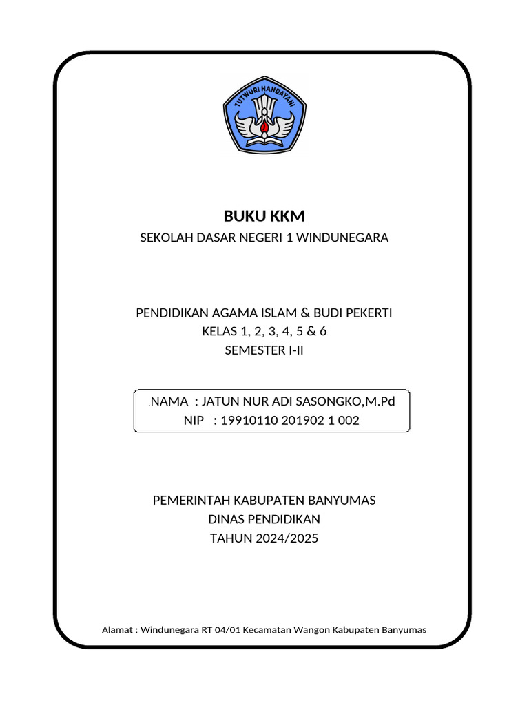 2. BUKU KKM KELAS JATUN 2022 | PDF