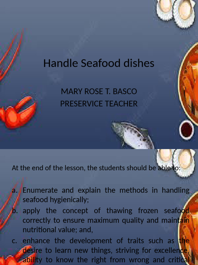 Handle Seafood Dishes 11 | PDF | Shellfish | Foods