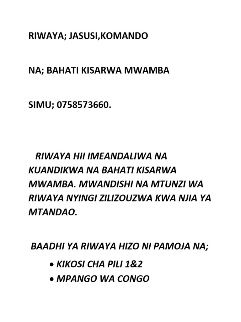 Jasusi Komando | PDF