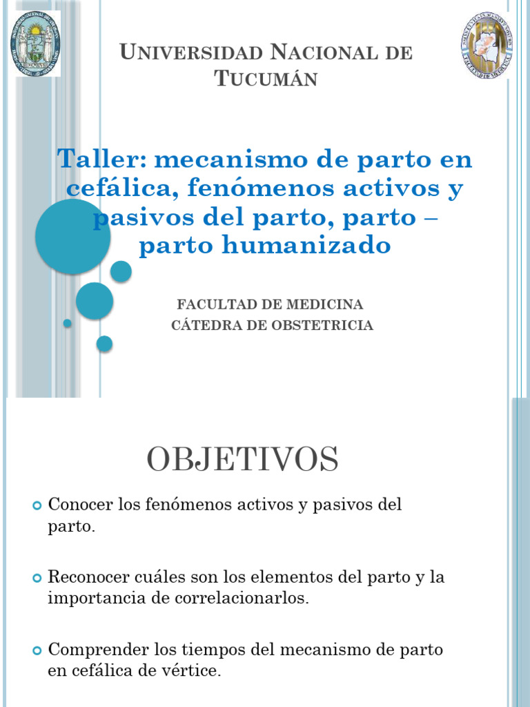 Mecanismo de Parto y Parto Humanizado | PDF | Parto | La salud de la mujer