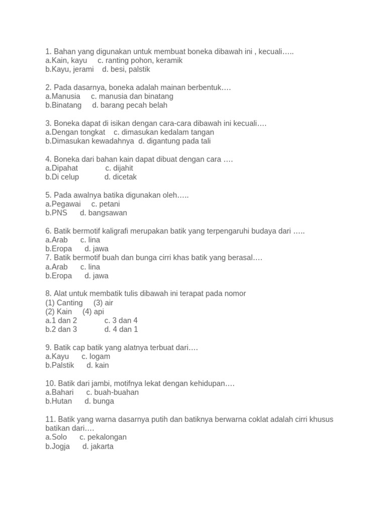 Latihan To 1 SBDP | PDF