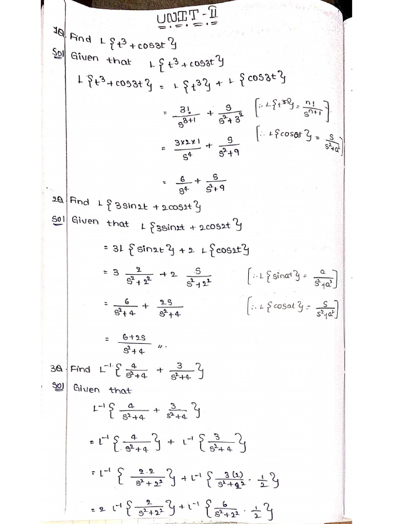 M3 unit 2 important questions | PDF