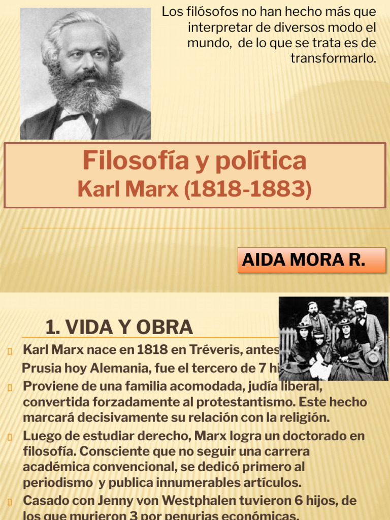 Marx Aida | PDF | La teoría de la alienación de Marx | Karl Marx