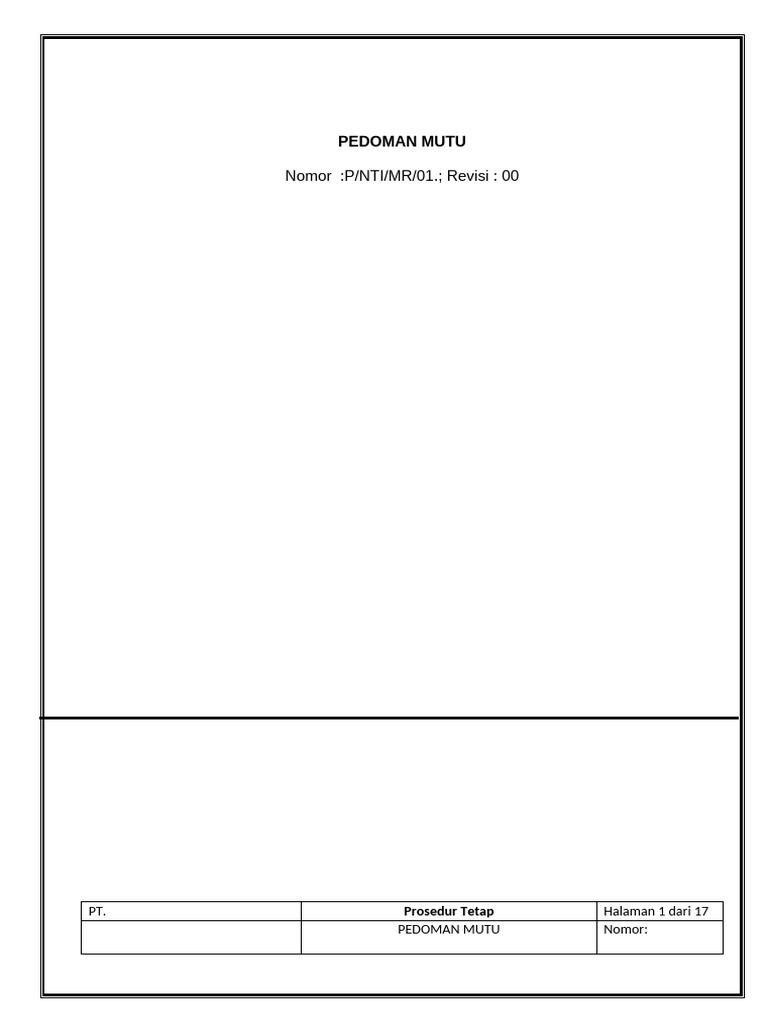 1.3 Pedoman Mutu | PDF