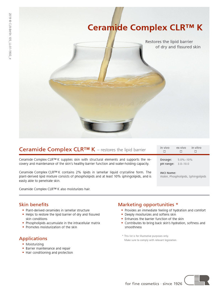 CLR CeramideComplex LL-01 1908 e | PDF