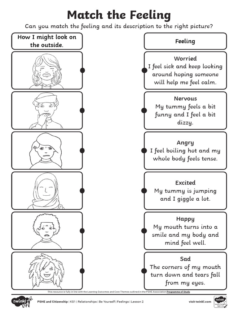 KS1 PSHE Feelings Lesson 2 Guide | PDF | Psychology