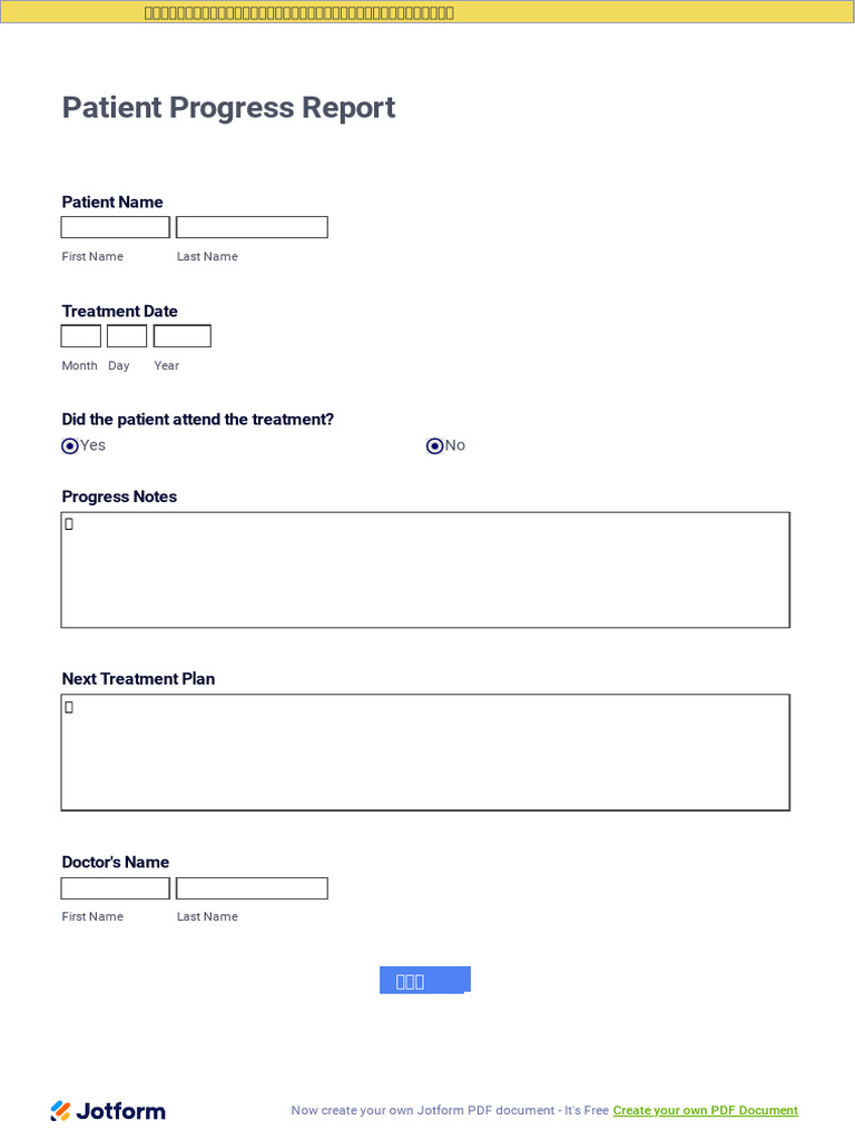 Patient Progress Notes Form | PDF