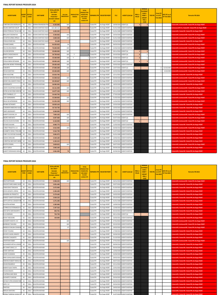 SB11 - Final Report Bonus Producer 2024 | PDF