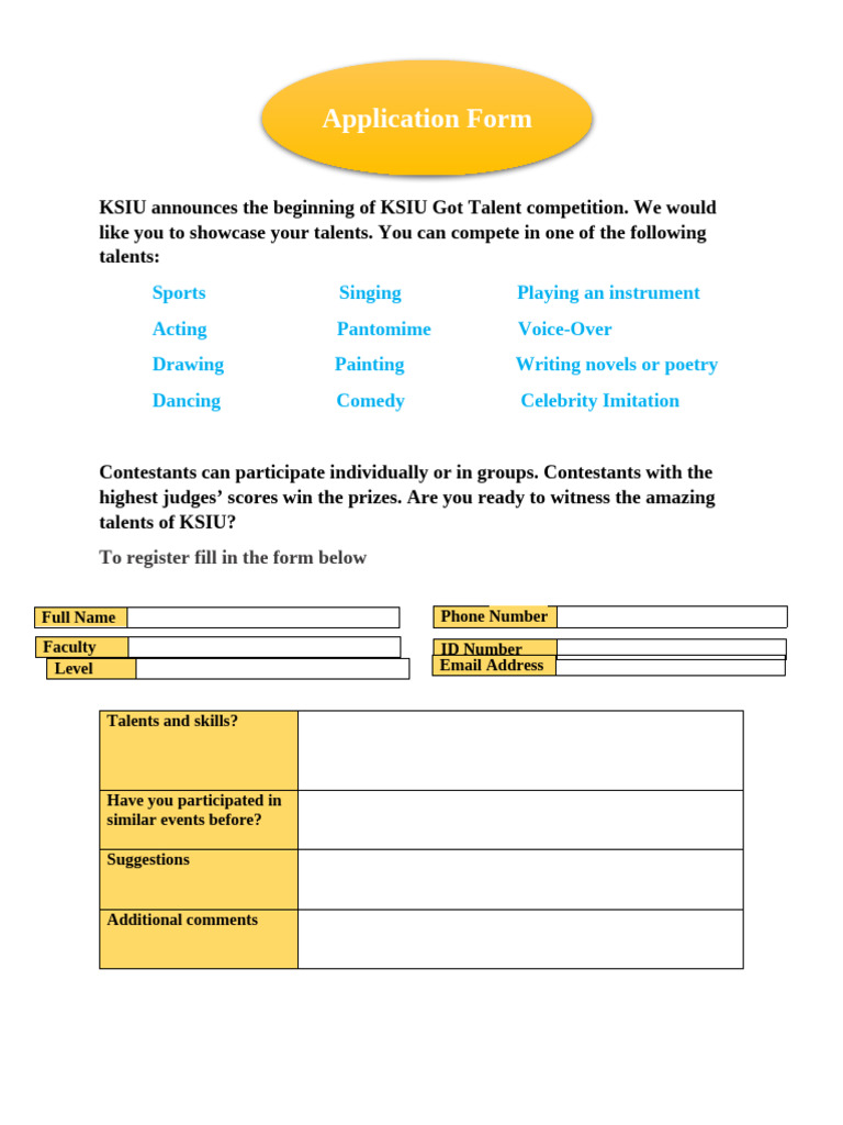 Application Form | PDF