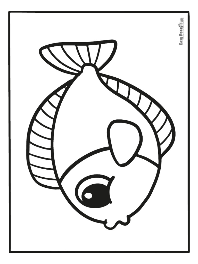 Goldfish Coloring Sheet | PDF