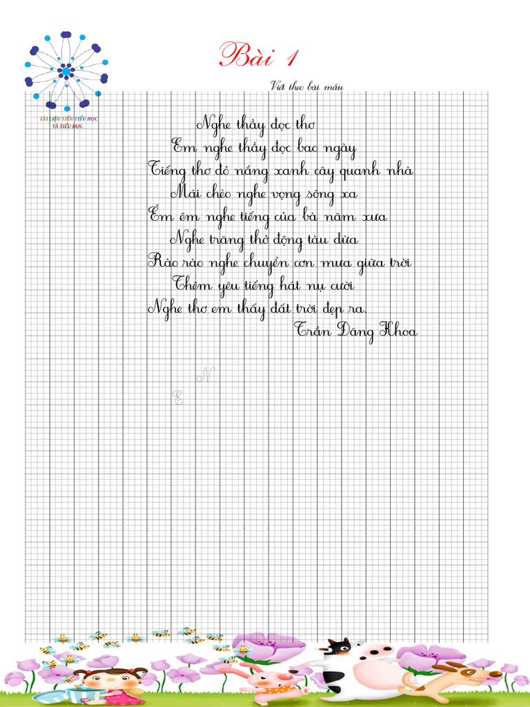 Bai Tap Luyen Chu Nho 1 | PDF