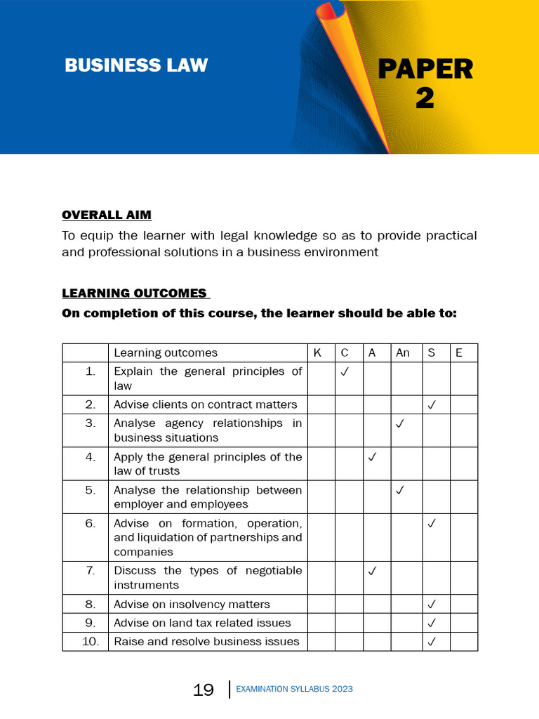 CTA BUSINESS LAW Paper 2 | PDF | Trespass | Tort
