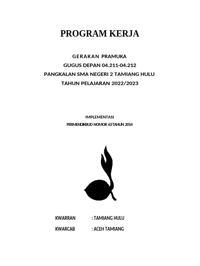 PROGRAM KERJA Ambalan | PDF