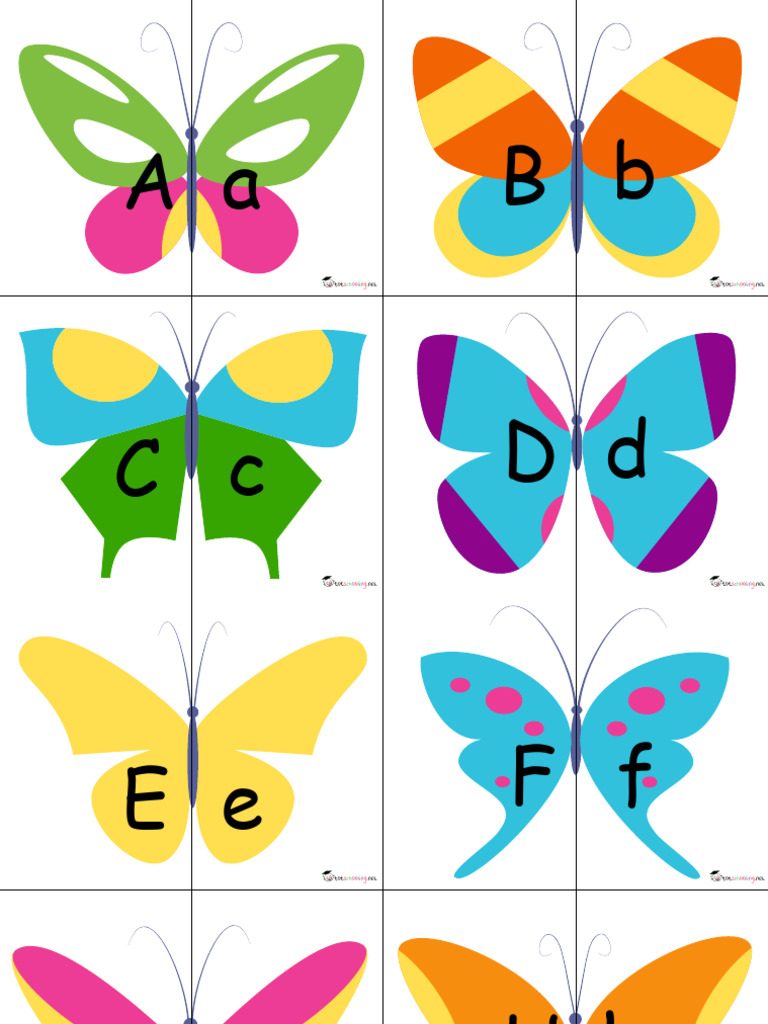 Free - Butterfly Alphabet Puzzles (Edited) | PDF