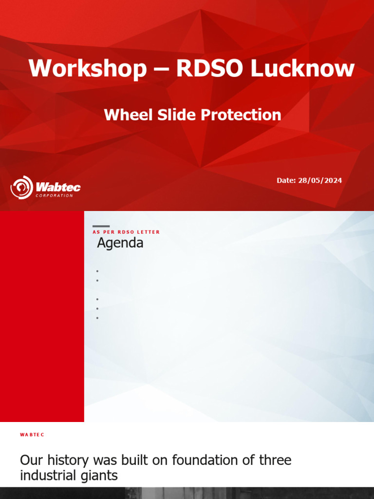 Workshop at Lucknow_03 June_ RDSO_Final | PDF | Manufactured Goods | Electrical Engineering