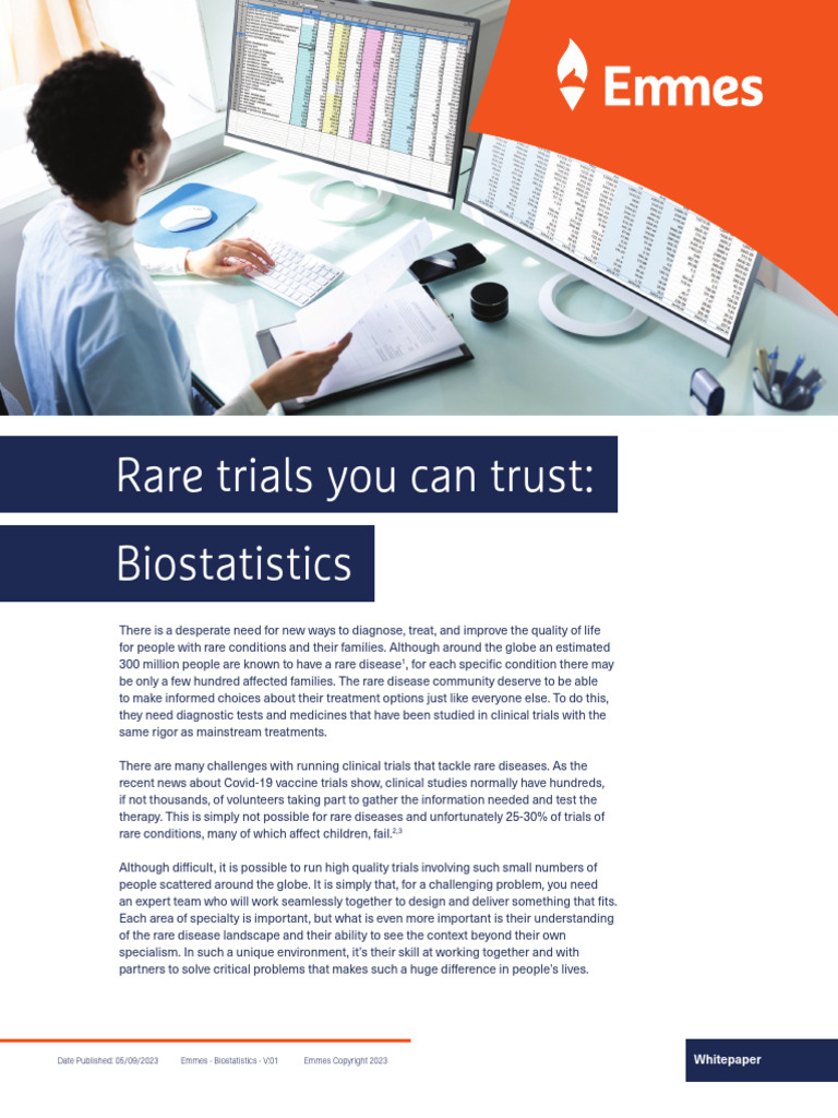 Rare Trials You Can Trust: Biostatistics | PDF | Biostatistics ...