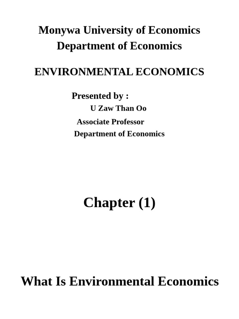 Introduction to Environmental Economics | PDF | Urban Sprawl ...