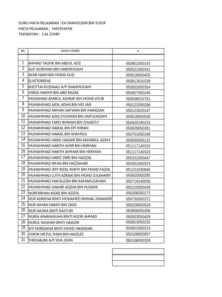 Murid 3az | PDF