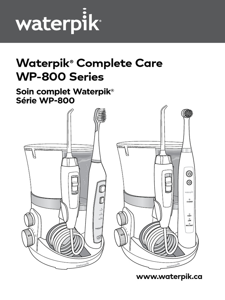 WP 800 Series Instruction Manual | PDF | Toothbrush | Arbitration