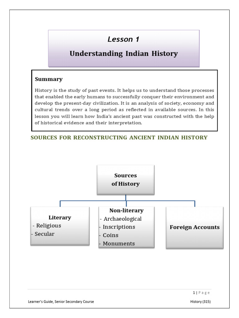 Sources for Ancient Indian History | PDF | Vedas | Indian Religious Texts
