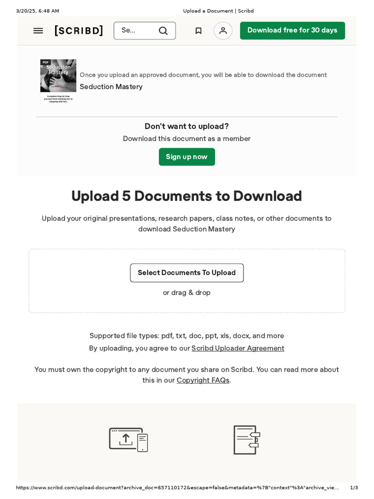 Upload A Document - Scribd | PDF | Scribd | Online Services