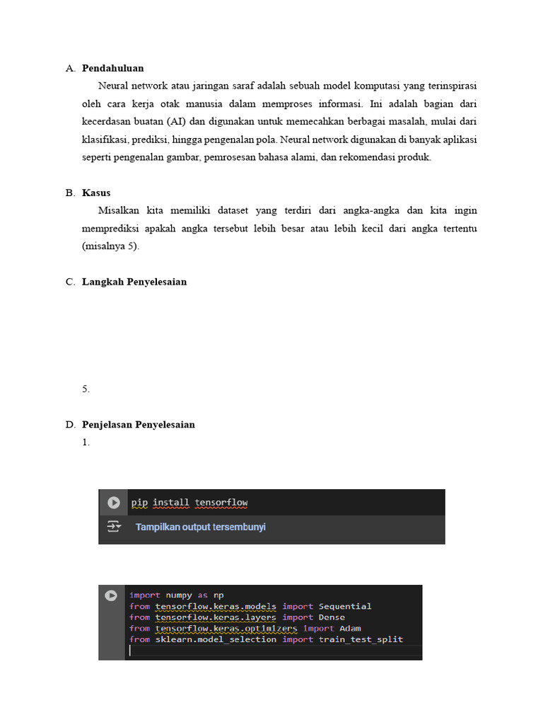 Tugas 4 Neural Network | PDF