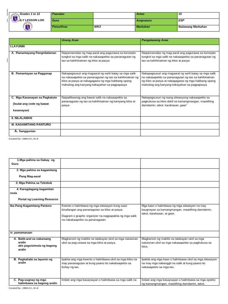 ESP10 Q2 WK3 Done | PDF