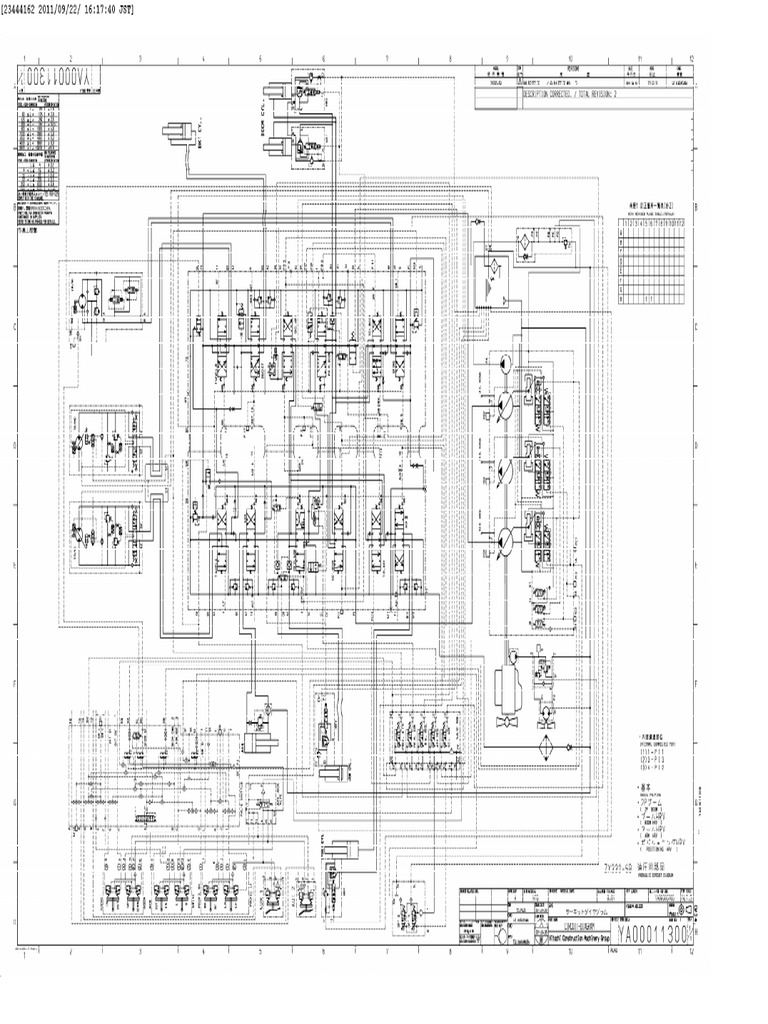ZX350 5B Hyd Diagram (HRV) | PDF