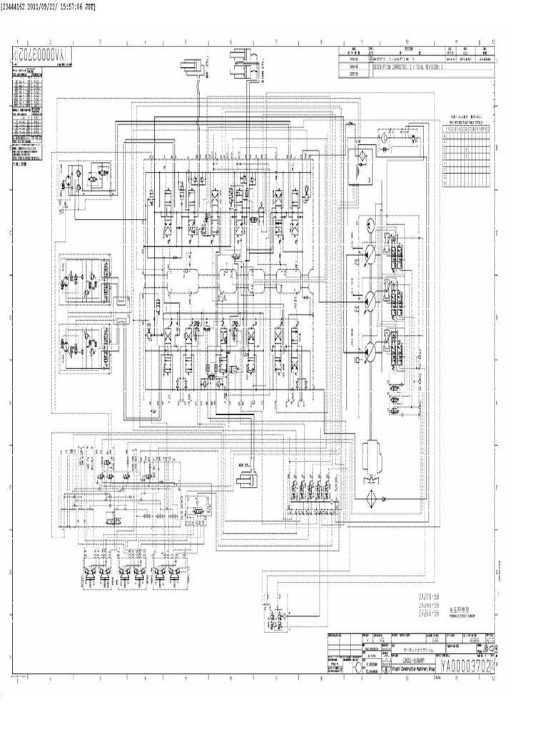ZX200-5B 250-5B 280-5B Hyd-Diagram | PDF